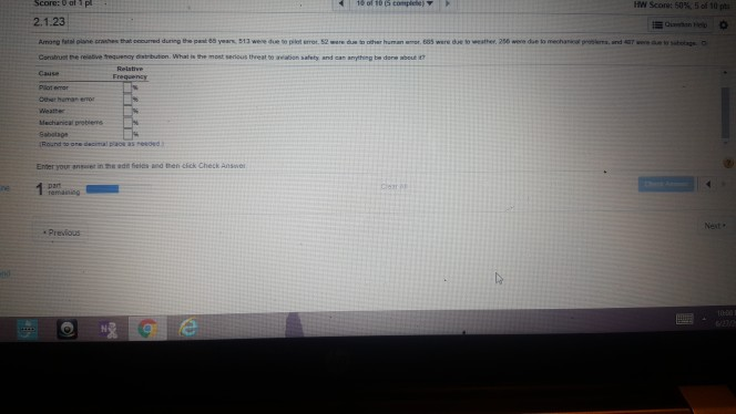 Homework: 2-1 Frequency Distributions for Organizing | Chegg.com