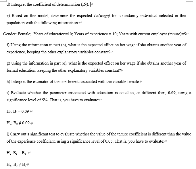 1. ( 80 points) Run a regression of the natural | Chegg.com
