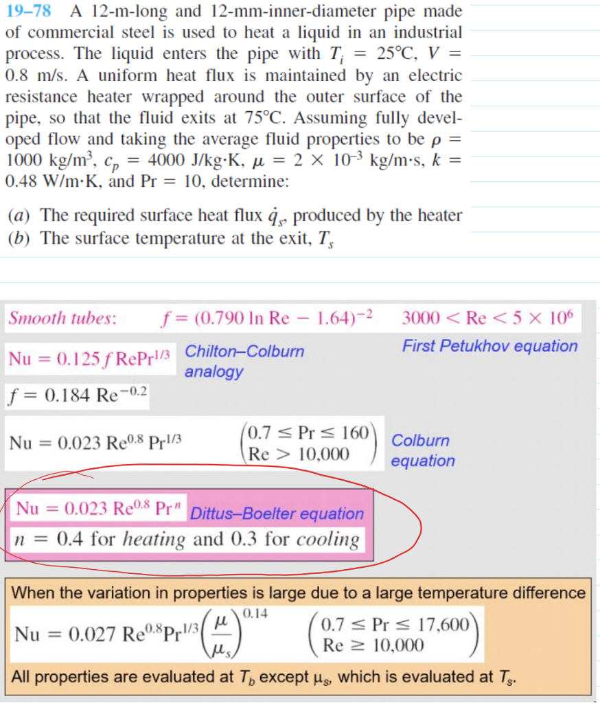 Solved 19-78 A 12-m-long and 12-mm-inner-diameter pipe made | Chegg.com