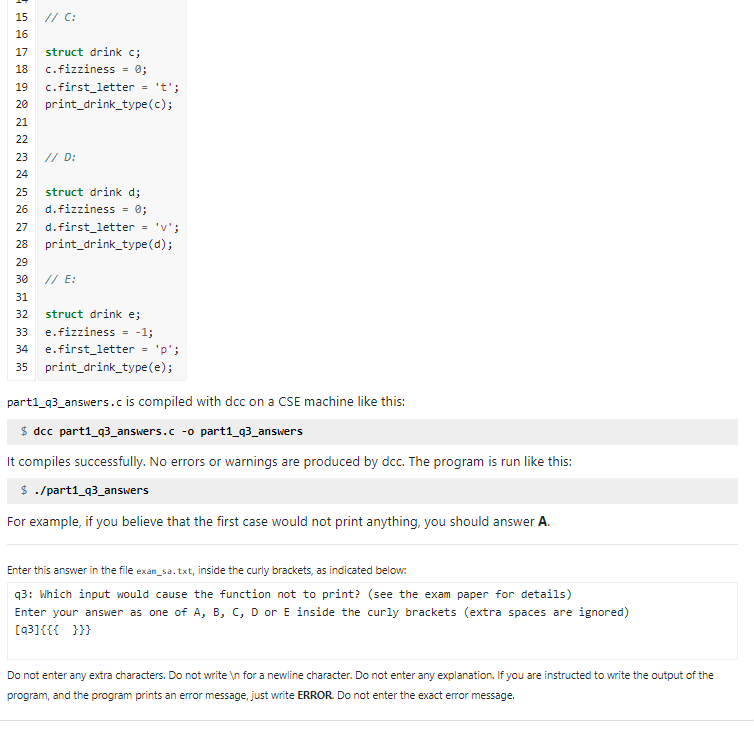 Solved Short Answer Question 1 (1 mark) Imagine a file named | Chegg.com