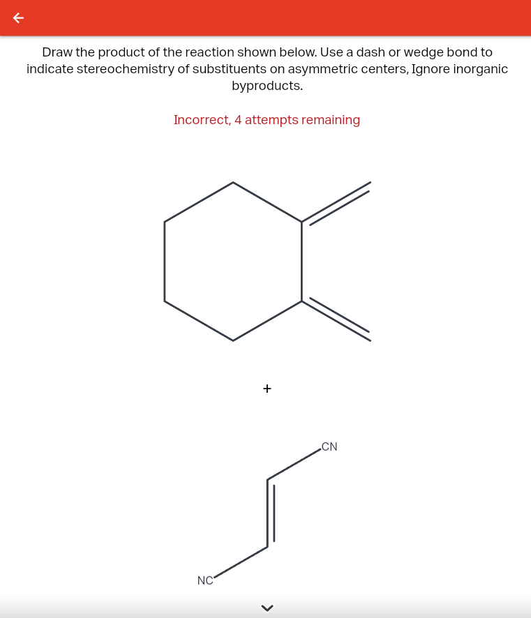 Solved Draw the product of the reaction shown below. Use a | Chegg.com