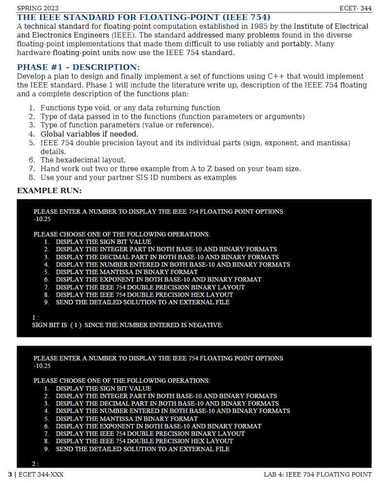 Solved SPRING 2023 ECET- 344 THE IEEE STANDARD FOR | Chegg.com