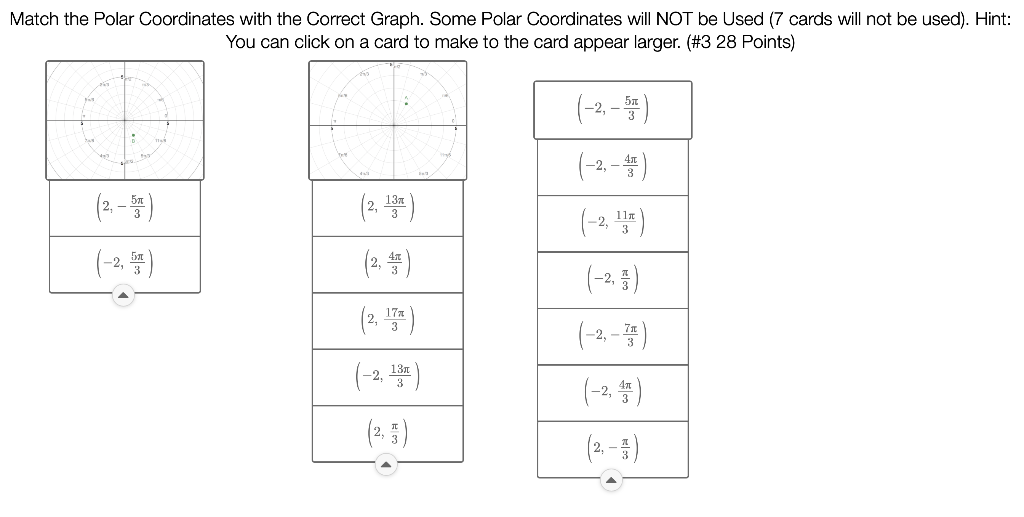 Match the Polar Coordinates with the Correct Graph. | Chegg.com