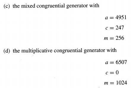 Solved Figure out whether these linear congruential | Chegg.com