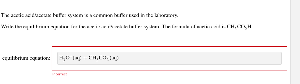 Solved The Acetic Acid Acetate Buffer System Is A Common