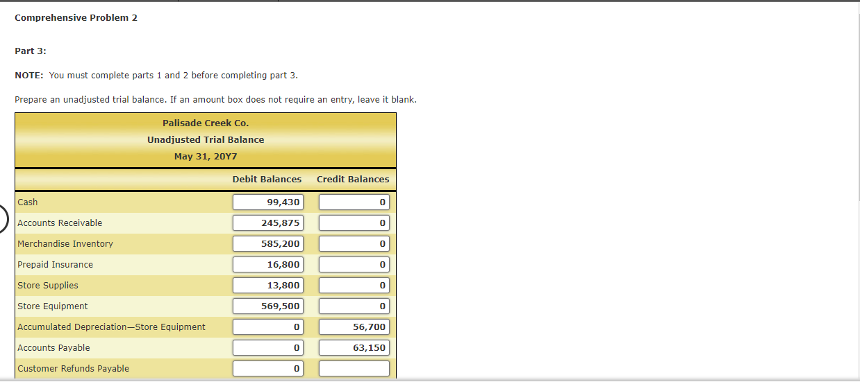 Comprehensive Problem 2 Part 1 and Part | Chegg.com