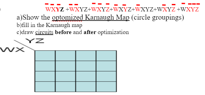 Solved WXYZ +WXYZ+WXYZ+WXYZ+WXYZ+WXYZ +WXYZ a)Show the | Chegg.com