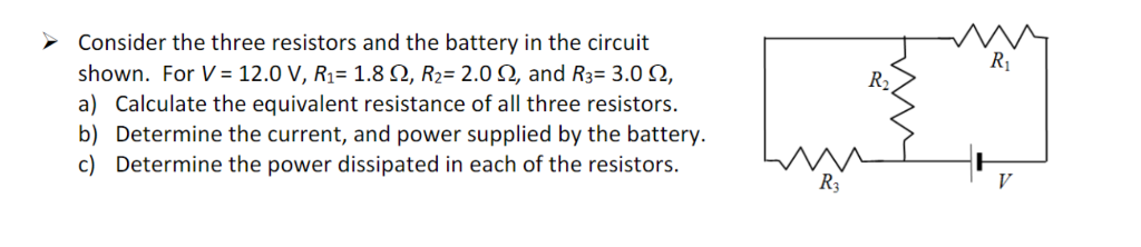 Solved Consider the three resistors and the battery in the | Chegg.com