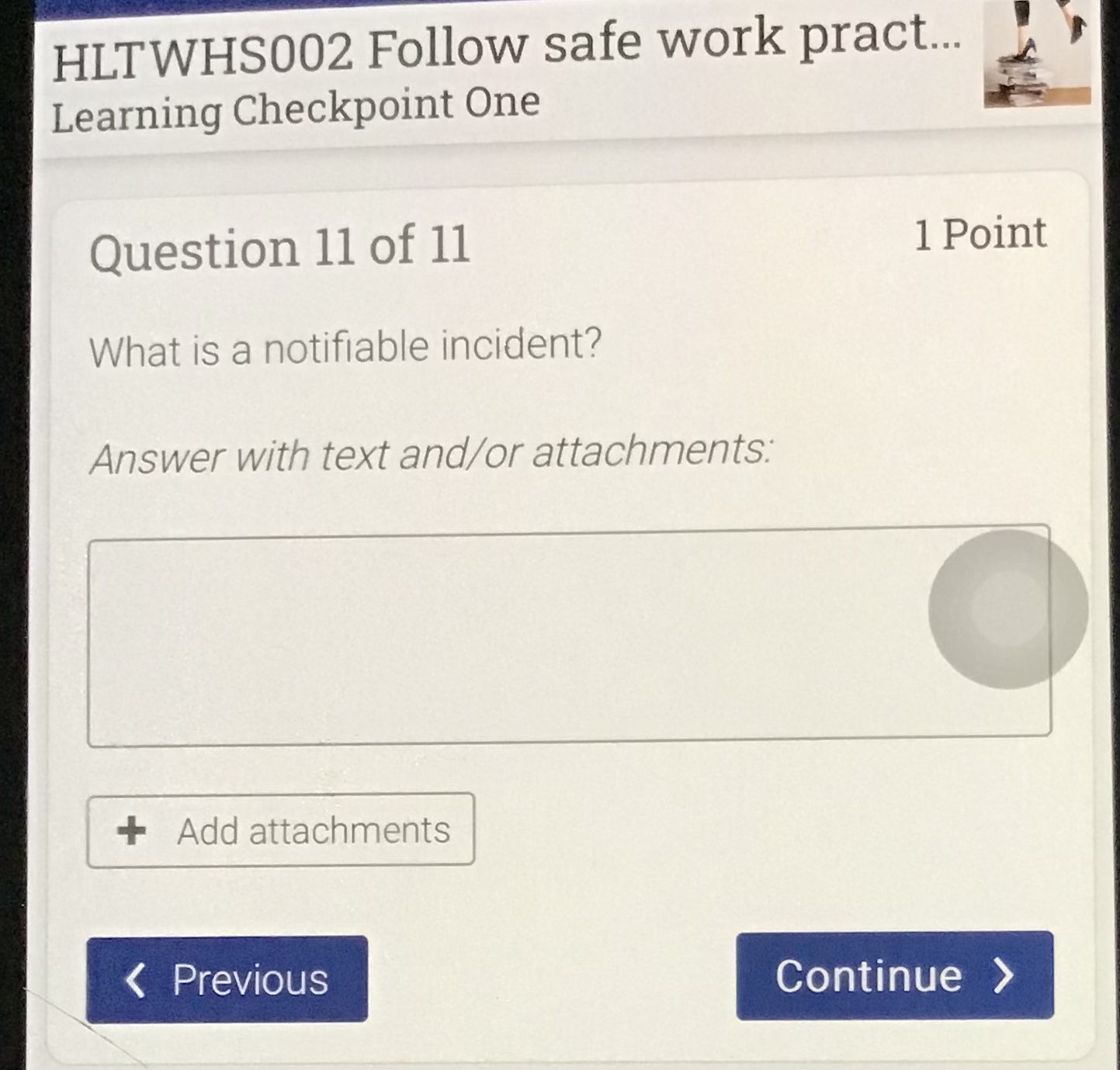 Solved Question 11 ﻿of 111 ﻿PointWhat is a notifiable | Chegg.com