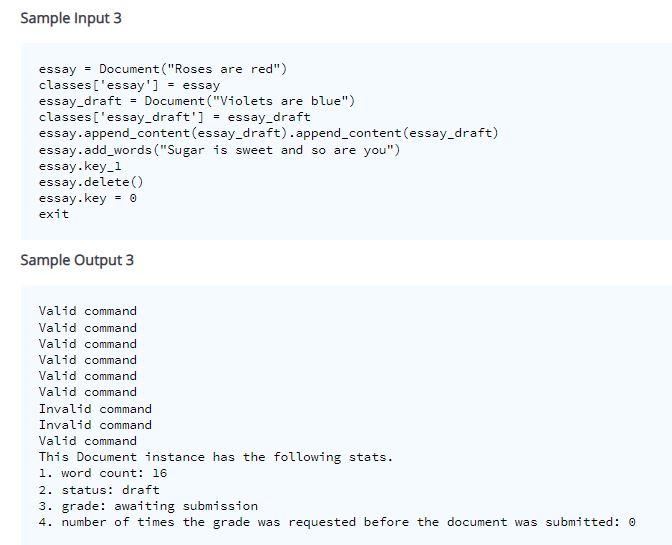 PYTHON PROGRAMMING Refine the Python class, | Chegg.com