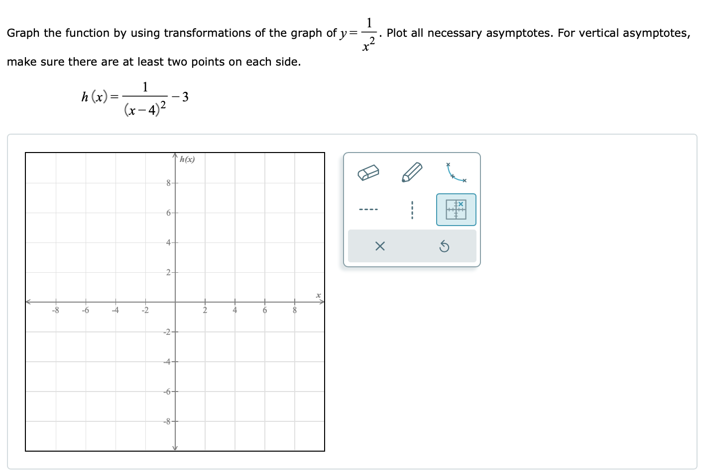 Solved 1 Graph the function by using transformations of the | Chegg.com