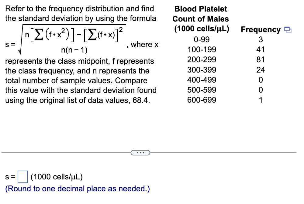 Solved Refer To The Frequency Distribution And Find The Chegg