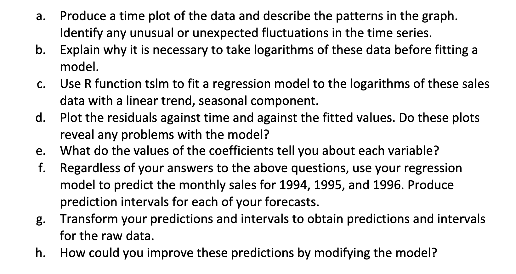 Solved (Use R Programming) The data set fancy (You need to | Chegg.com