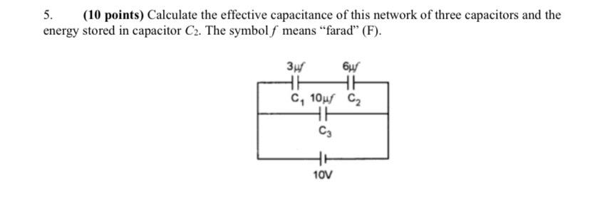 Solved 5. (10 points) Calculate the effective capacitance of | Chegg.com