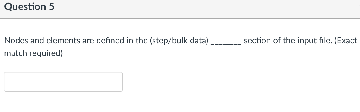 Solved Question 5 Nodes and elements are defined in the | Chegg.com
