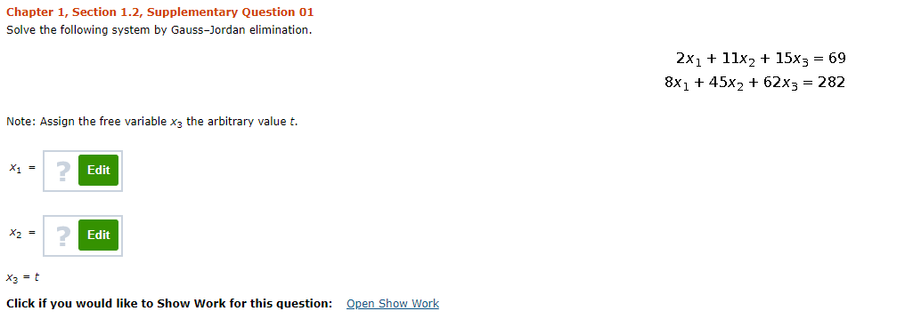 Solved Chapter 1, Section 1.2, Supplementary Question 01 | Chegg.com