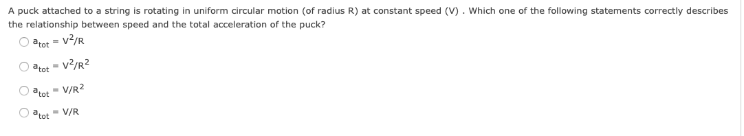 Solved A puck attached to a string is rotating in uniform | Chegg.com