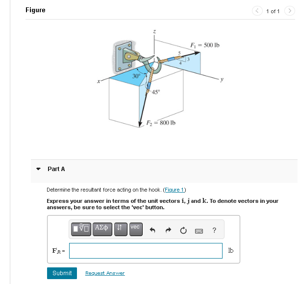 Solved Figurepart Adetermine The Resultant Force Acting On