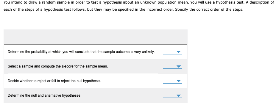 Solved You intend to draw a random sample in order to test a | Chegg.com