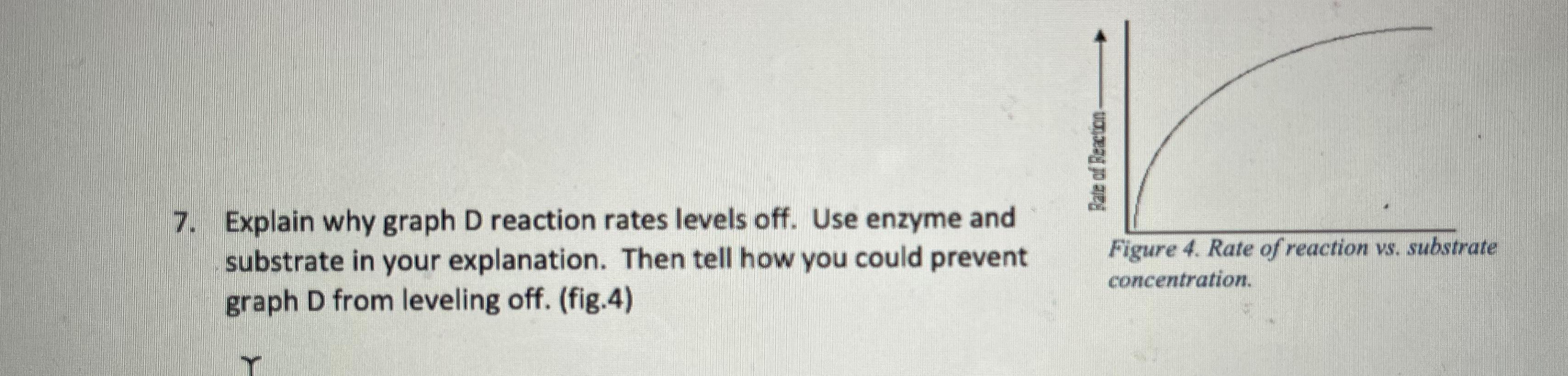Solved Explain why graph D reaction rates levels off. Use | Chegg.com