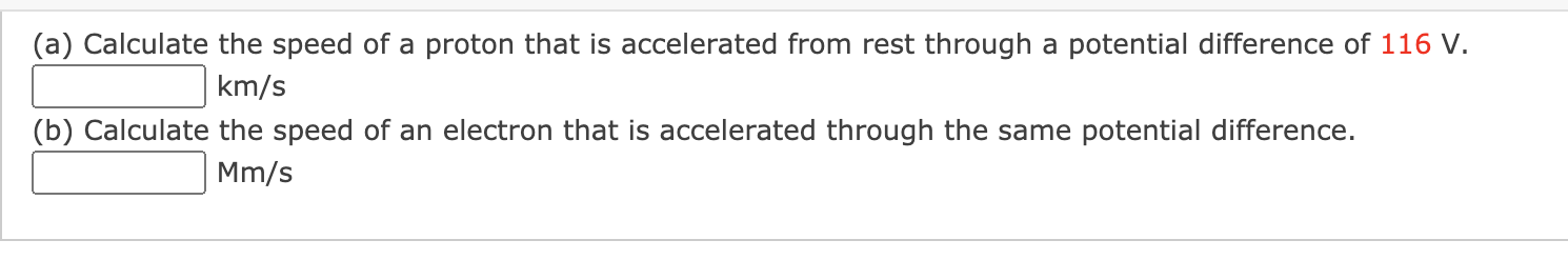 Solved (a) Calculate the speed of a proton that is | Chegg.com