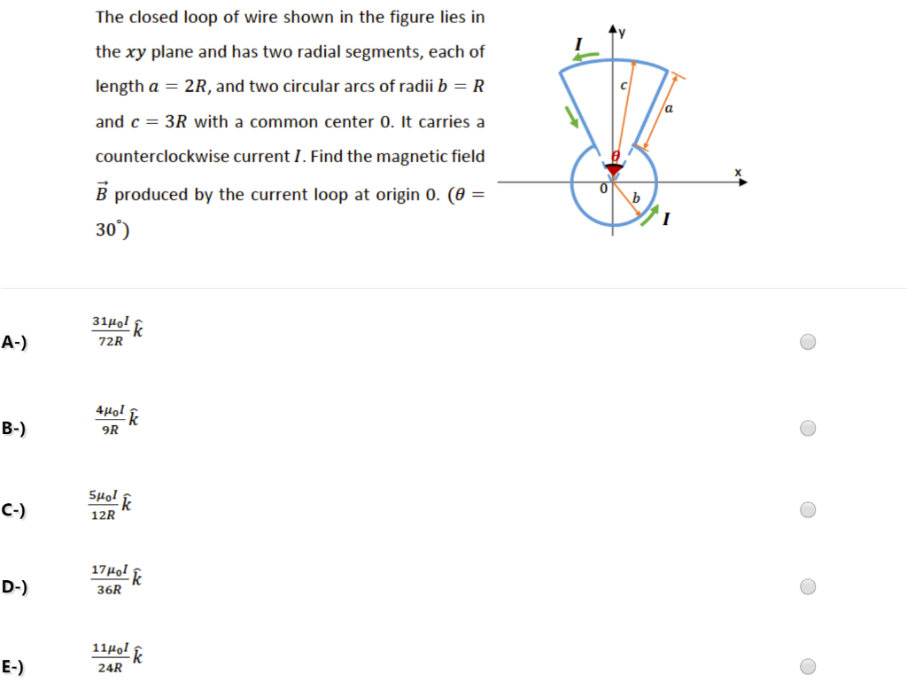 Solved The closed loop of wire shown in the figure lies in | Chegg.com
