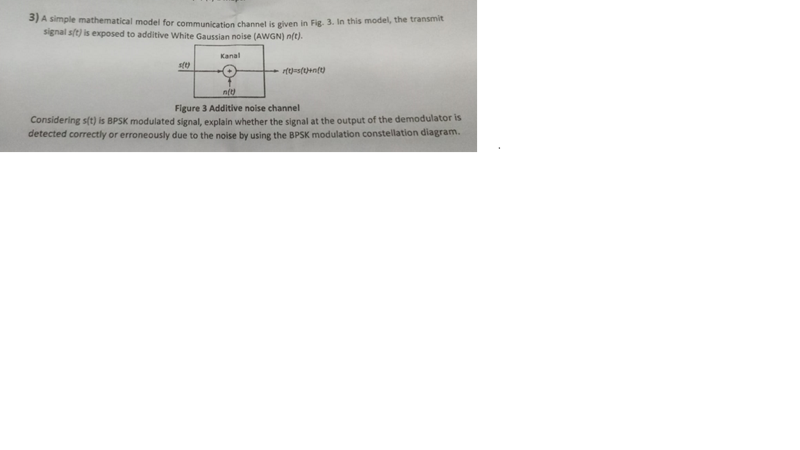 Solved 3) A simple mathematical model for communication | Chegg.com
