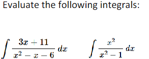 Solved Evaluate the following integrals: | Chegg.com
