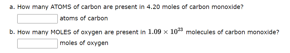 Solved a. How many ATOMS of carbon are present in 8.18 grams | Chegg.com