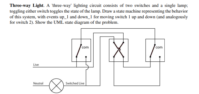 Solved Three-way Light. A 'three-way' lighting circuit | Chegg.com