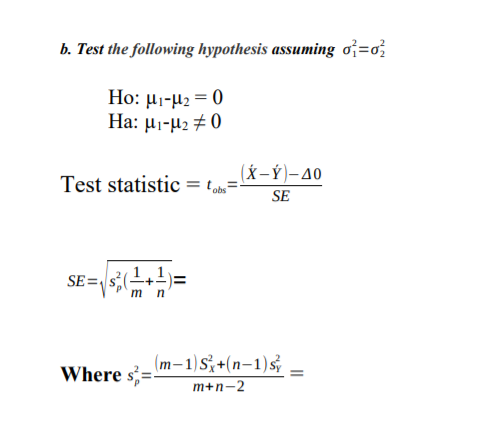 Solved Problem 2. The question being answered is whether | Chegg.com