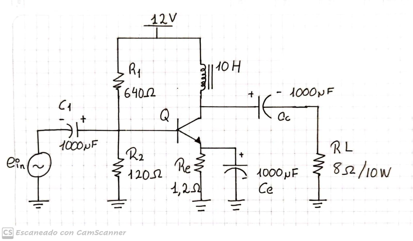 Solved Find the operating point Q of the following circuit | Chegg.com