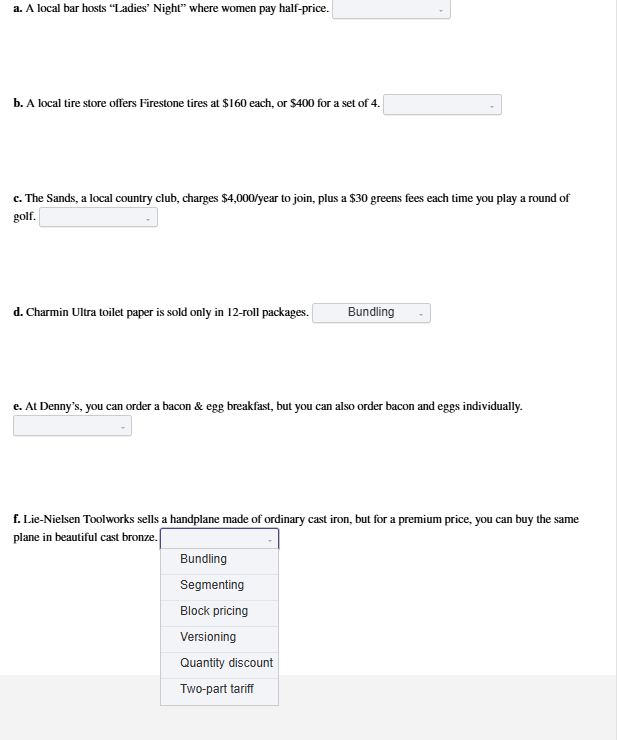 Solved Identify the pricing strategy | Chegg.com