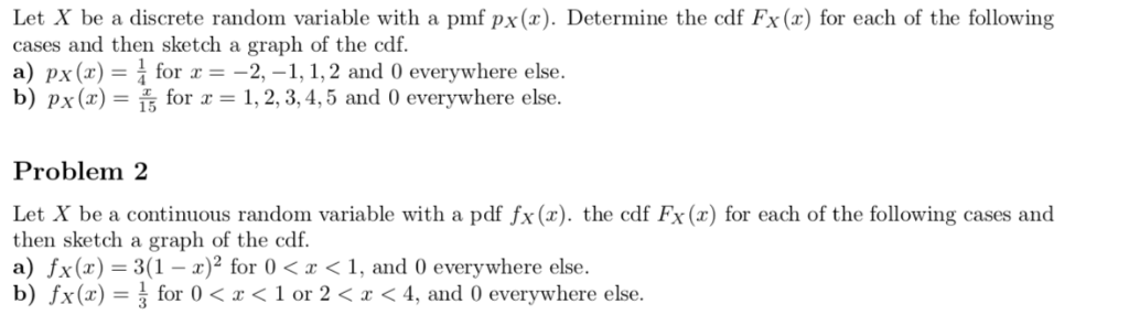 Solved Let X Be A Discrete Random Variable With A Pmf Px X