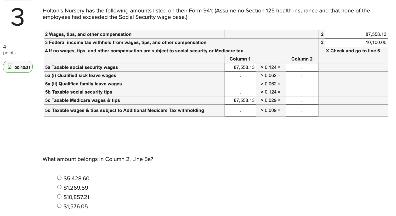 Solved Holton's Nursery has the following amounts listed on | Chegg.com