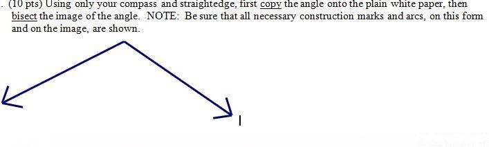 Solved (10 pts) Using only your compass and straightedge, | Chegg.com