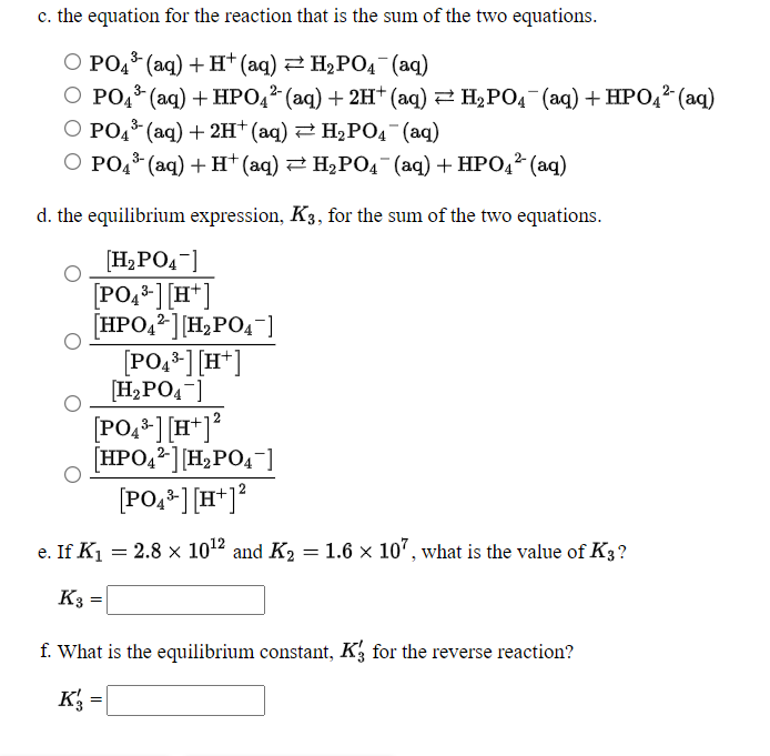 Solved Using The Following Equations Determine Each Of The