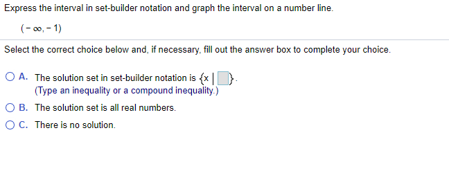 Solved Express the interval in set-builder notation and | Chegg.com