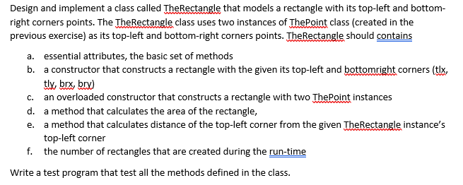 Solved Java public class ThePoint { //fields private | Chegg.com