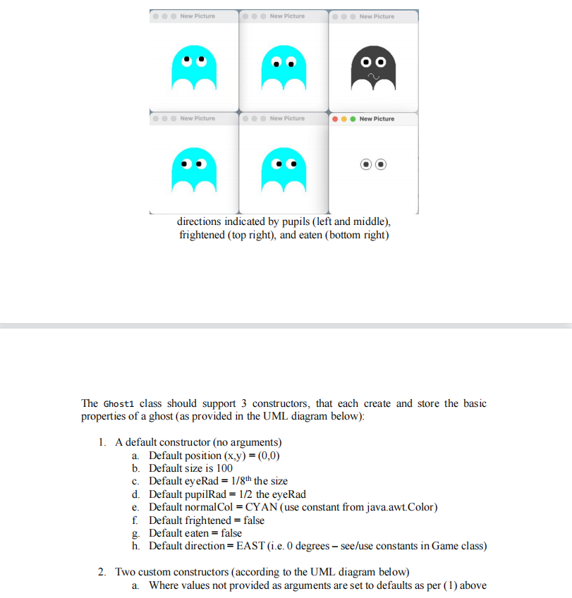 Solved Question 01 (working with constructors - | Chegg.com Solved Question 01 (working with constructors - | Chegg.com