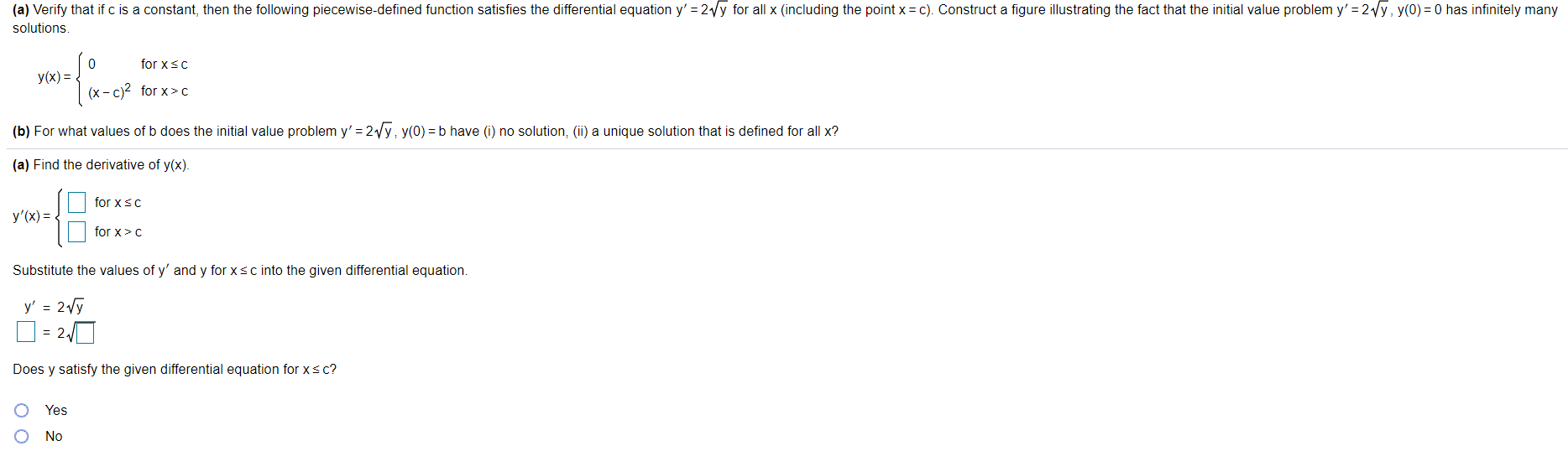 Solved (a) Verify that if c is a constant, then the | Chegg.com