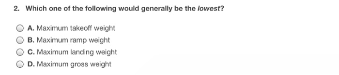 Solved 2. Which one of the following would generally be the | Chegg.com