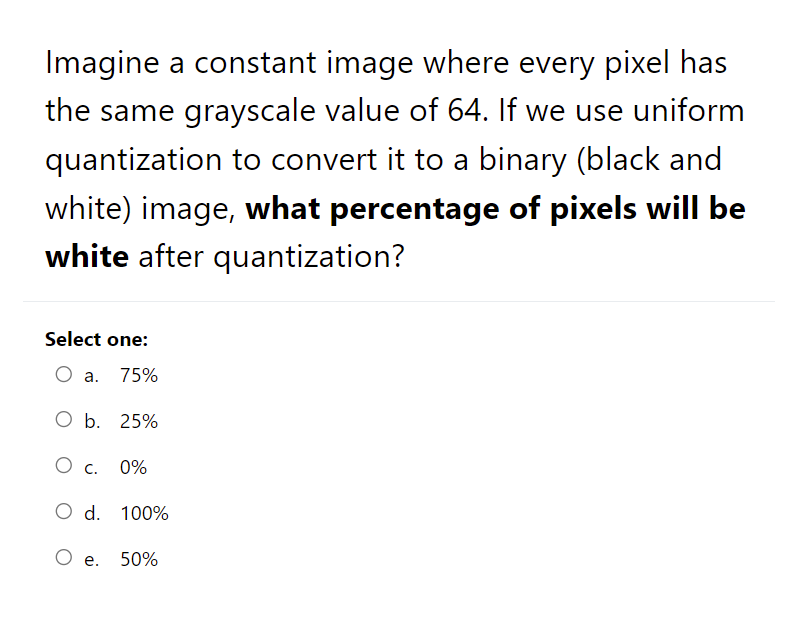 Solved Imagine a constant image where every pixel has the | Chegg.com