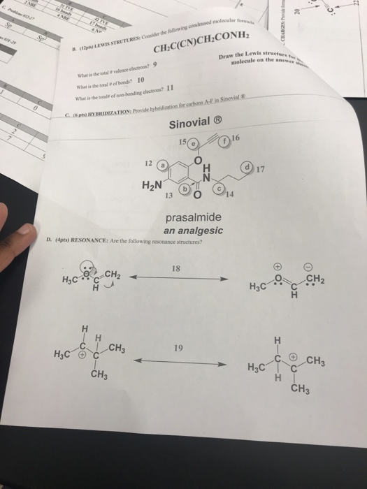 Solved molecular B(2pt) LEWES STRUTURES: Coasider the olling | Chegg.com