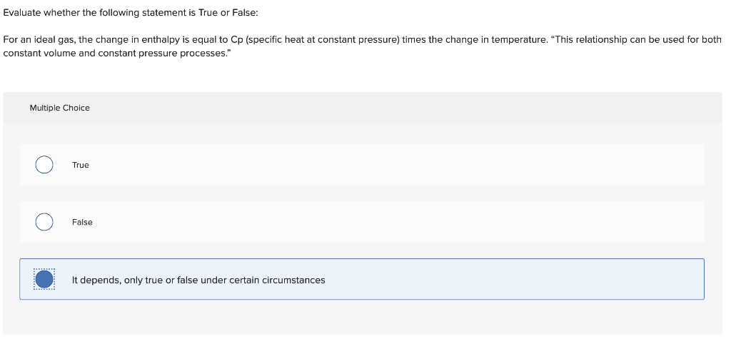 Solved Evaluate whether the following statement is True or | Chegg.com