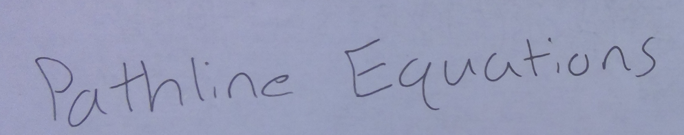 Solved Pathline Equations X,+8,+501 (to cos(8-108,) + | Chegg.com
