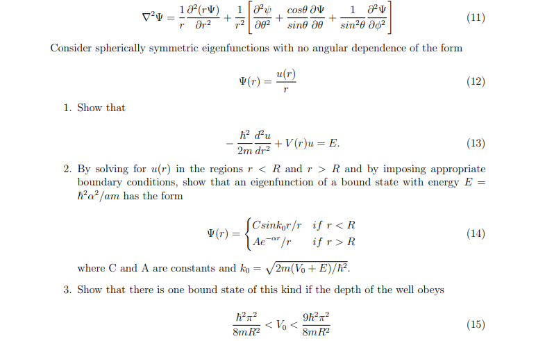 Solved 1. Show, by considering the energy eigenvalue | Chegg.com