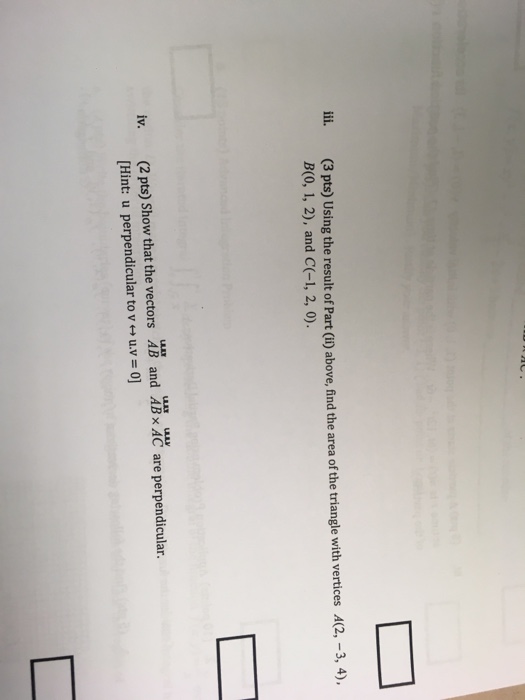 Solved 1. (20 points) Vectors and vector valued functions a. | Chegg.com