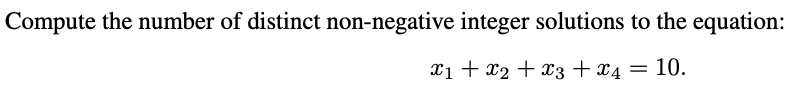 Solved Compute the number of distinct non-negative integer | Chegg.com