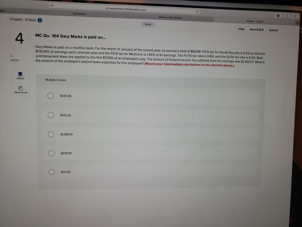 Solved: Newconnect.mheducation.com Dashboard McGraw-Hill C... | Chegg.com